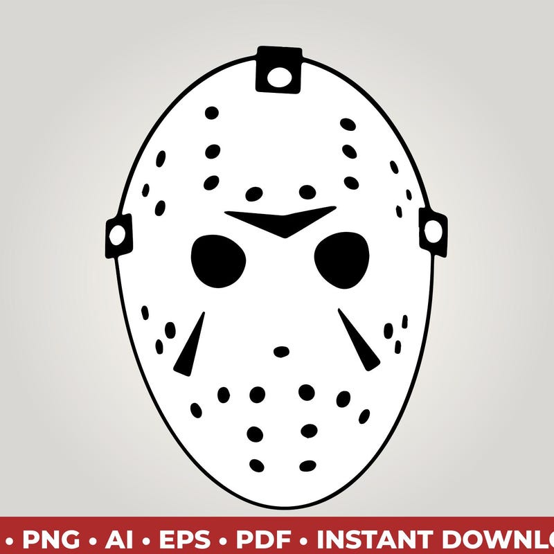 Jason Mask Png - Etsy