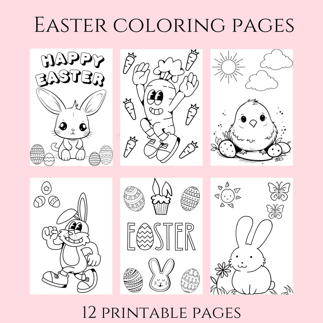 Easter Coloring Pages, Coloring Pages, Easter Activity, DIY Easter ...