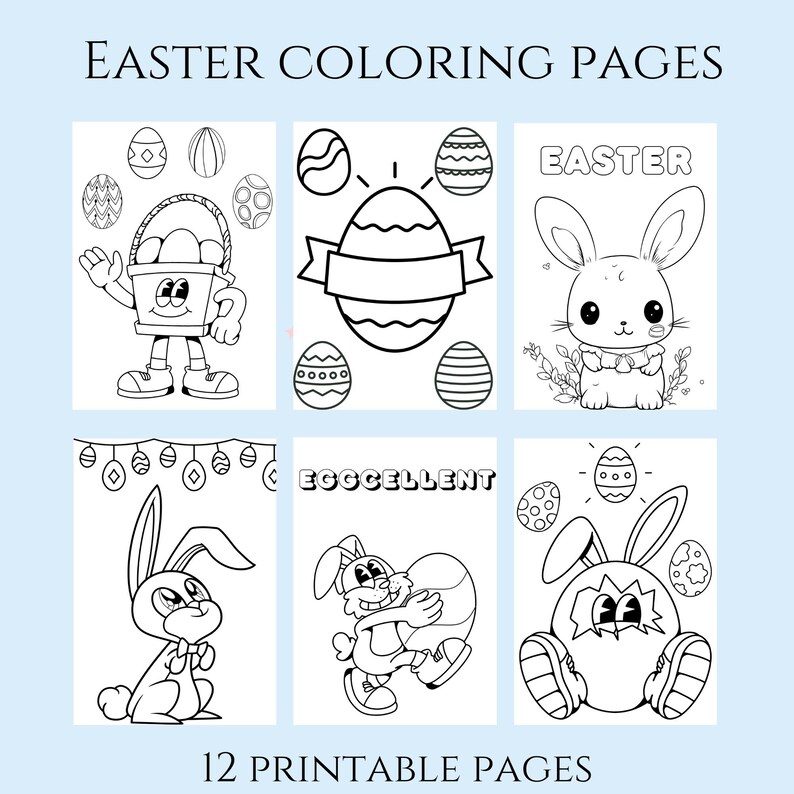Easter Coloring Pages, Coloring Pages, Easter Activity, DIY Easter ...