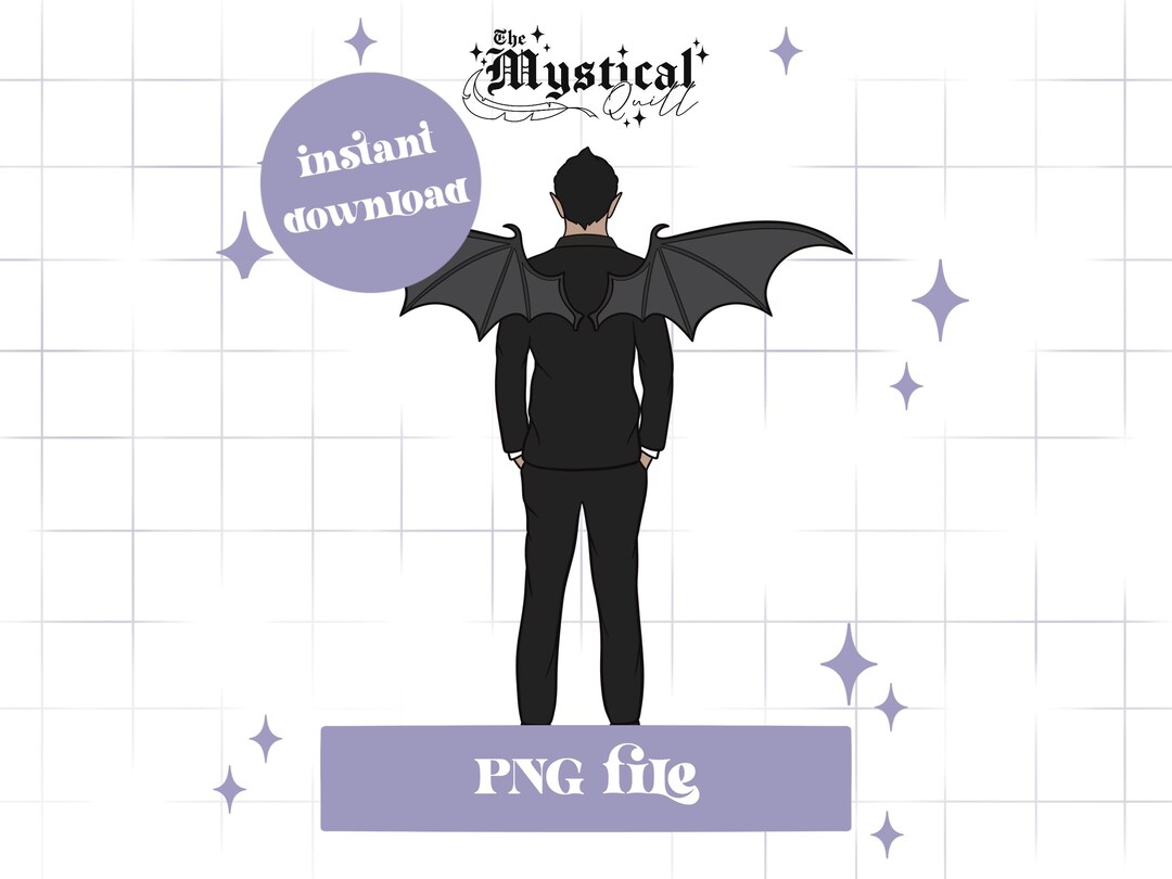 Winged Fae PNG File, Winged Daddy Png, ACOTAR PNG File, Rhysand Png ...