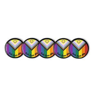 1.25" Safe Zone Progressive Pride Flag Pins X 5, Free Shipping - Etsy
