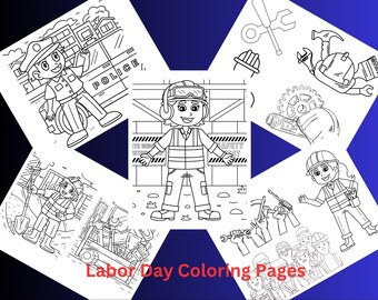 Labor History Day+coloring Pages for Kids | Labor History Kids | Labor ...