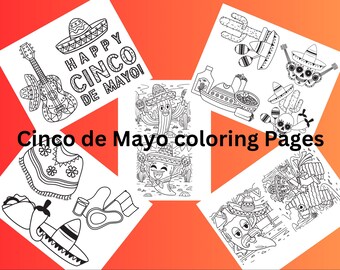 Cinco De Mayo Coloring Pages, Homeschool Cinco De Mayo Printable ...