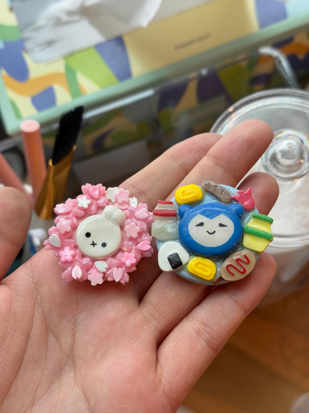 Miffy and Snorlax Magnets Hand Made Polymer Clay Fridge Magnet PC ...