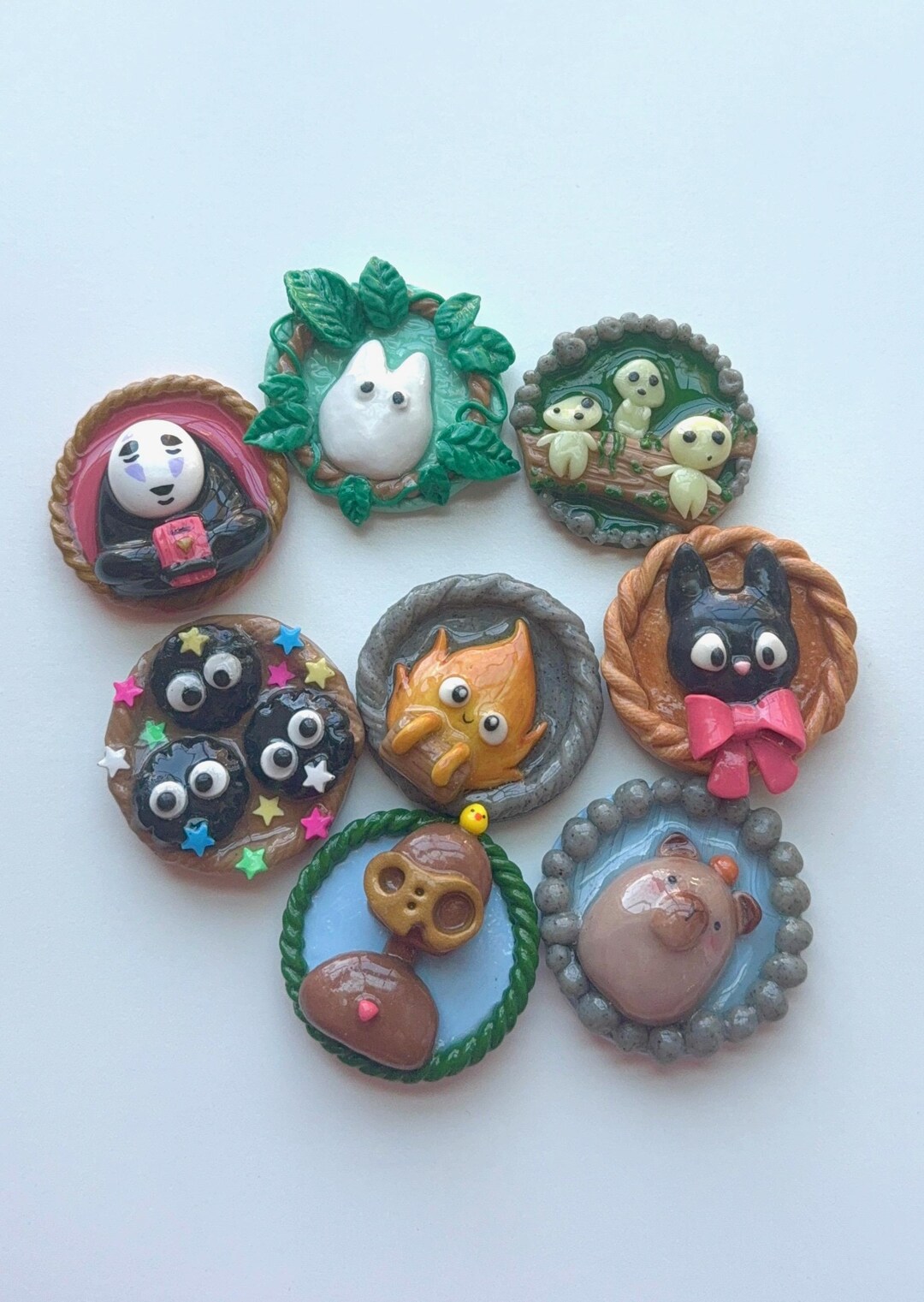 Anime Movie Magnet Collection | Handmade Polymer Clay Magnets | Fridge ...