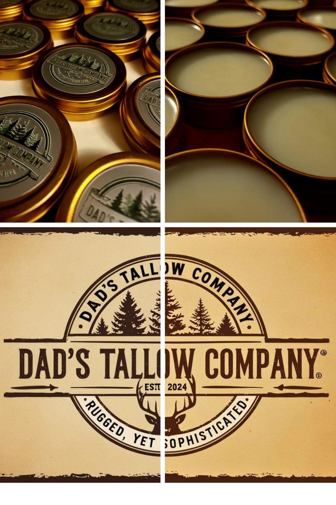 Wild-harvested Deer and Grass-fed Beef Tallow Balm Nutrient-rich All ...