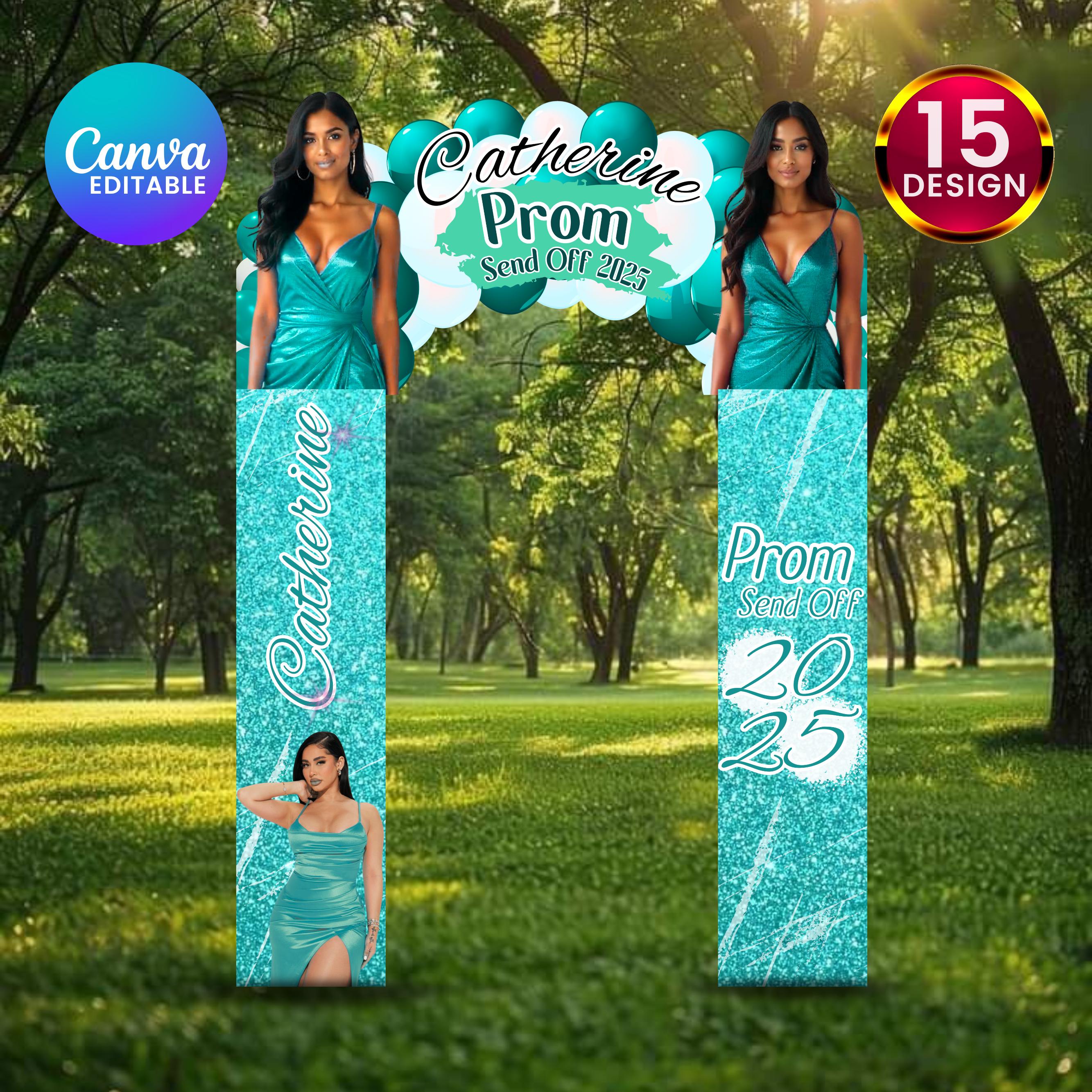 Prom Entrance Arch Template, Prom Send off Arch, Prom Party Decor, Prom ...