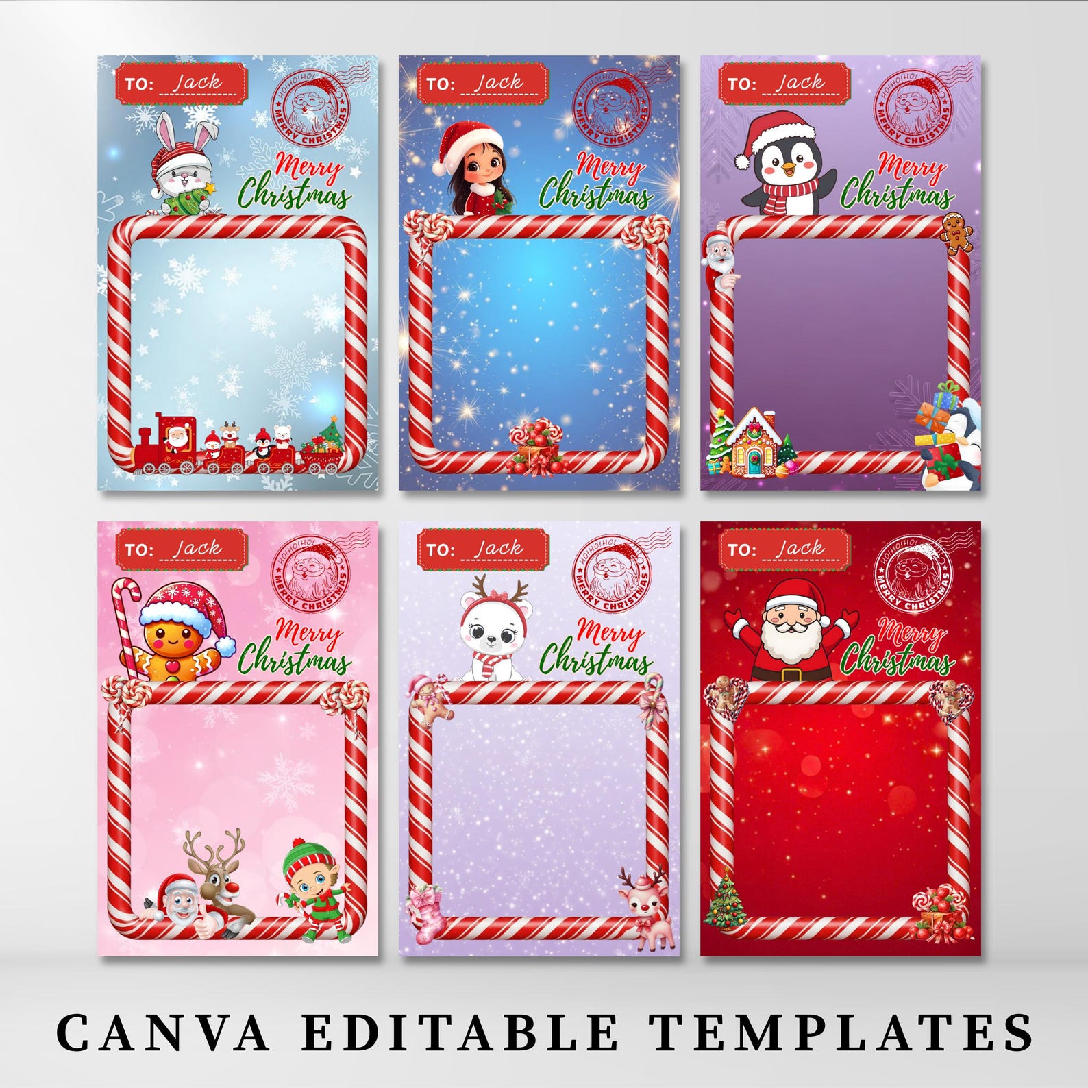 Jumbo Christmas Card Editable Template. Jumbo Cards, Christmas Jumbo ...