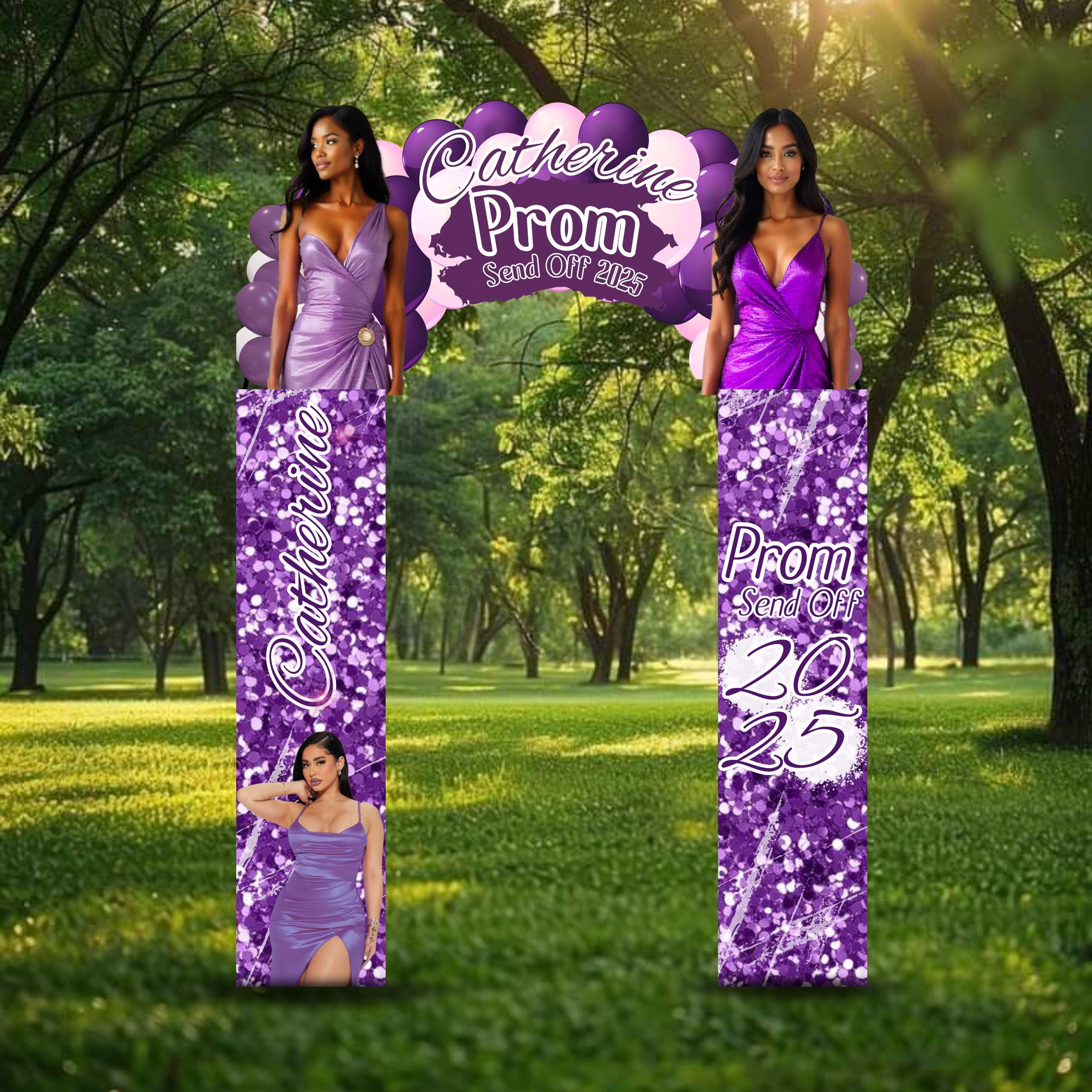 Prom Entrance Arch Template, Prom Send off Arch, Prom Party Decor, Prom ...