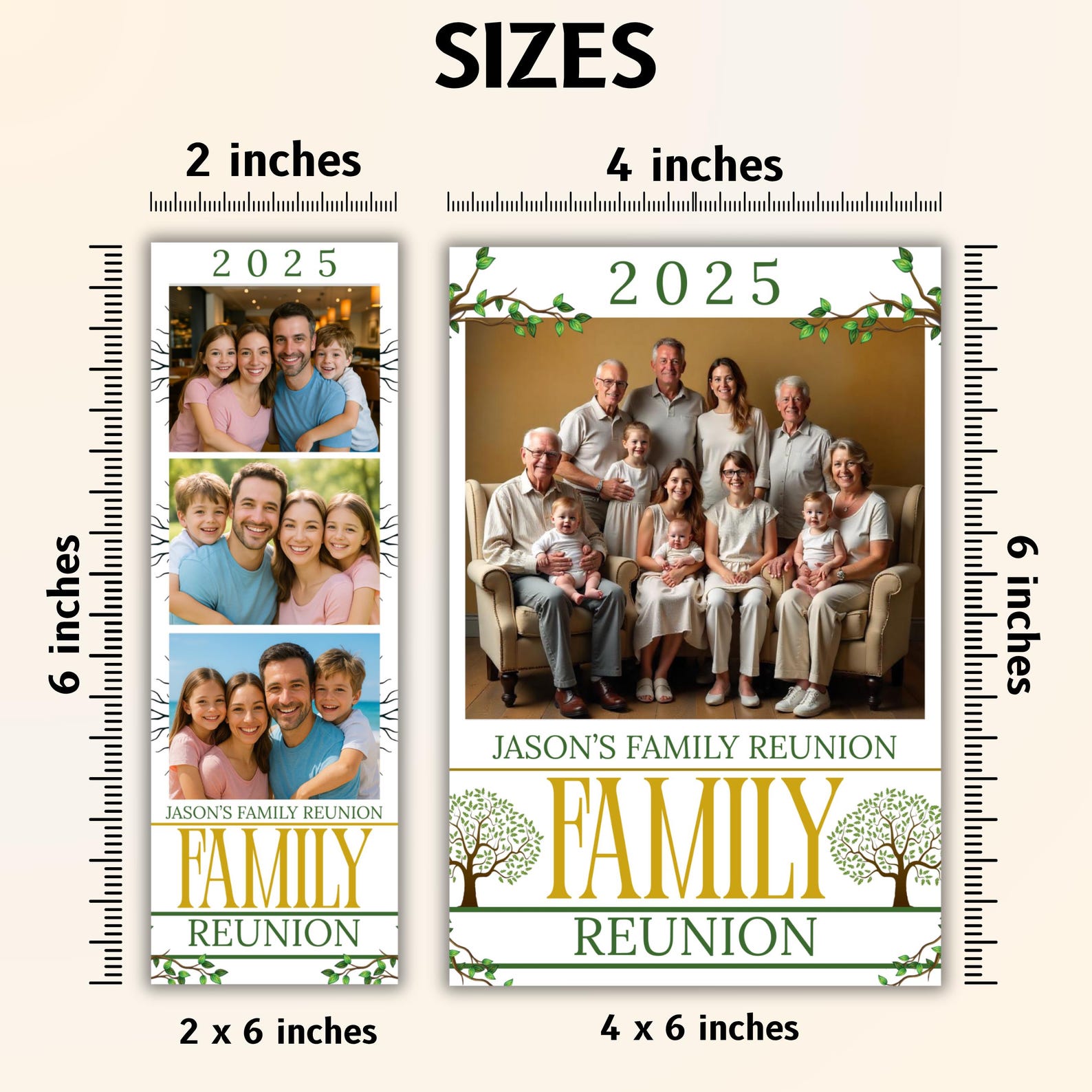 Family Reunion Photo Booth Template, Editable Family Tree Photo Booth ...