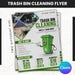 Trash Bin Cleaning Flyer, Garbage Can Wash Marketing Flyer, Dumpster ...