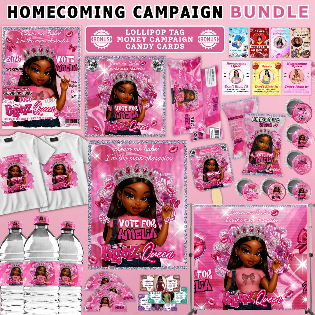 Homecoming Template Campaign Treat Bundle,y2k Fashion DOLL Glam Queen ...