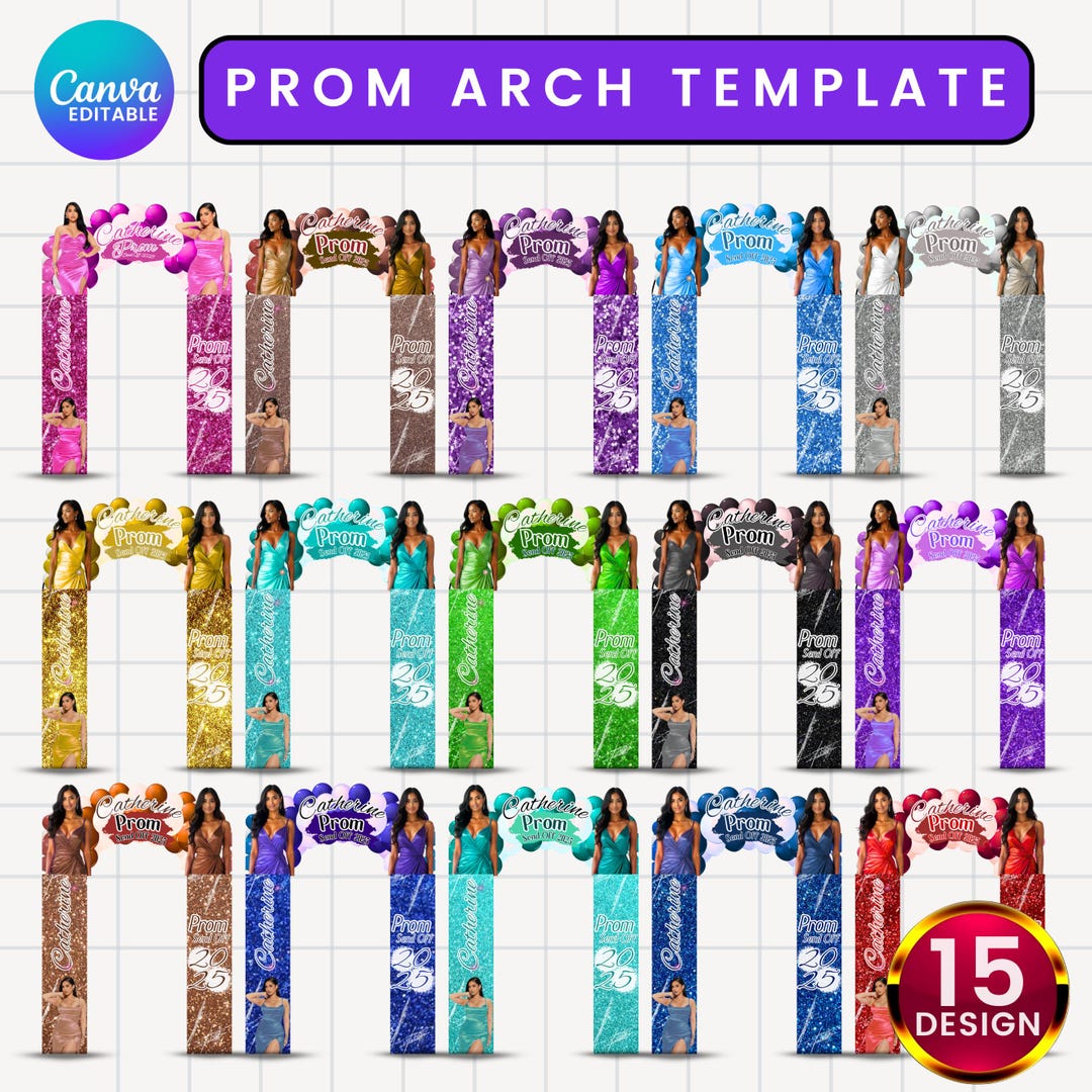 Prom Entrance Arch Template, Prom Send off Arch, Prom Party Decor, Prom ...