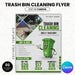 Trash Bin Cleaning Flyer, Garbage Can Wash Marketing Flyer, Dumpster ...