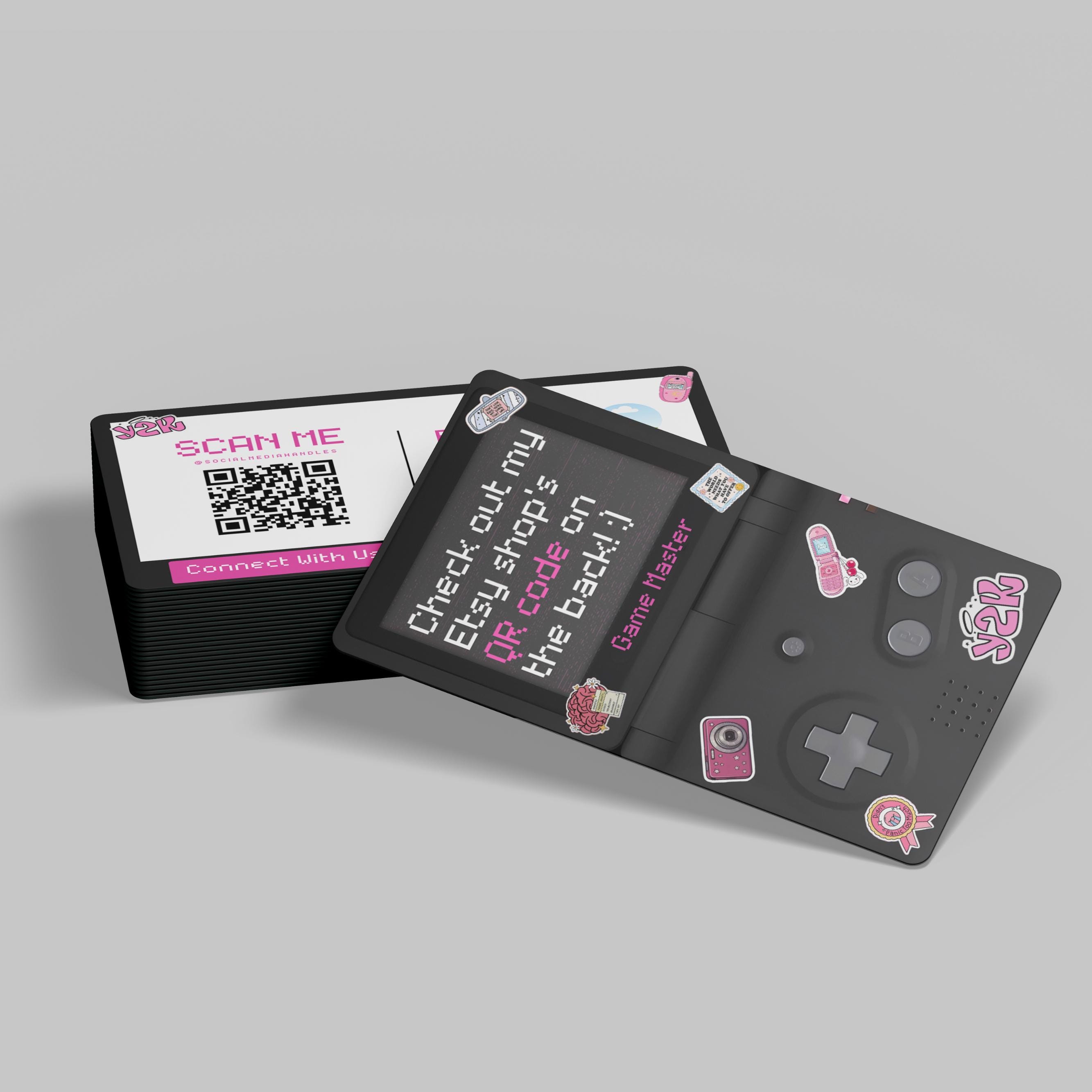 Editable Y2k Phone Business Card, Y2k Business Card Template, Mobile ...