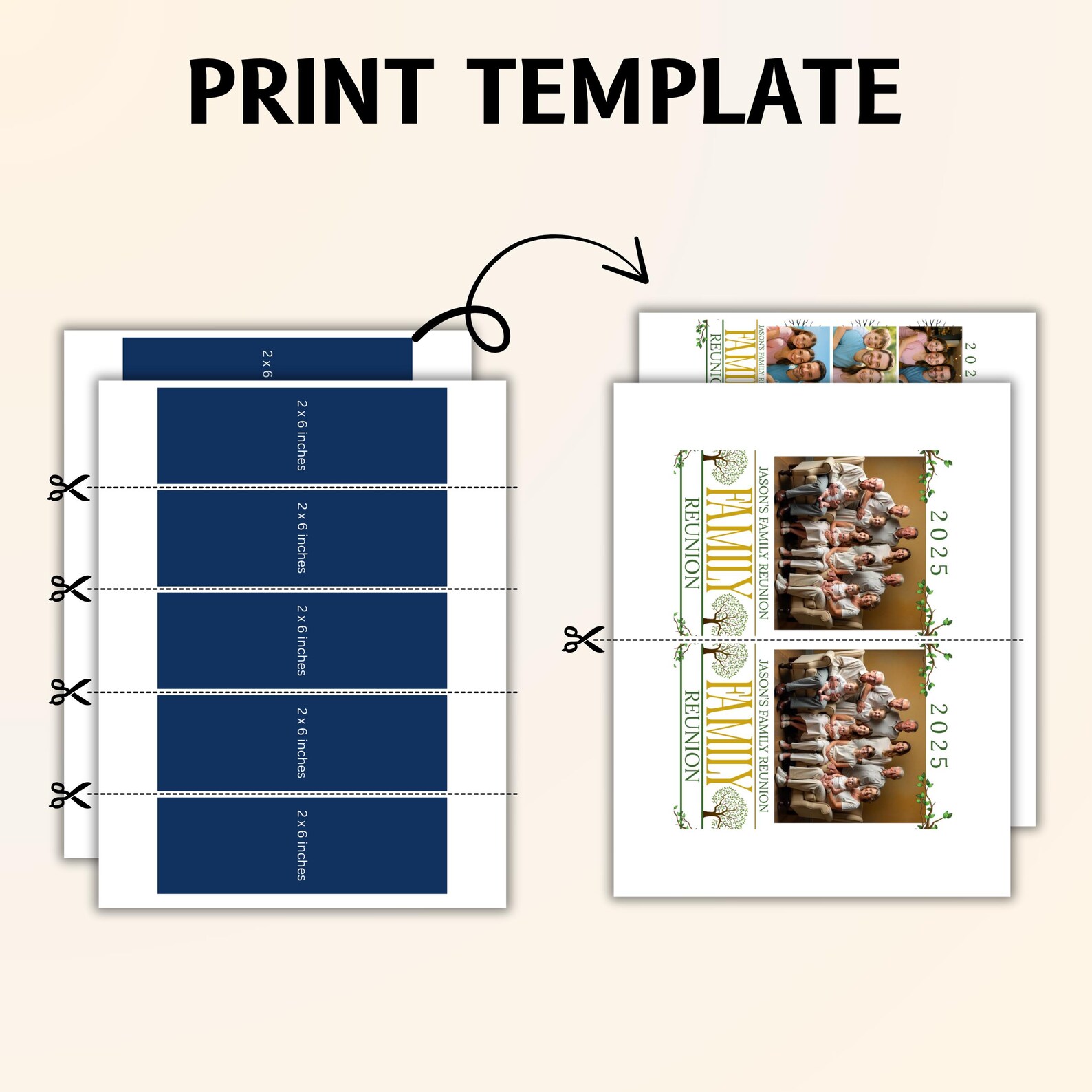 Family Reunion Photo Booth Template, Editable Family Tree Photo Booth ...