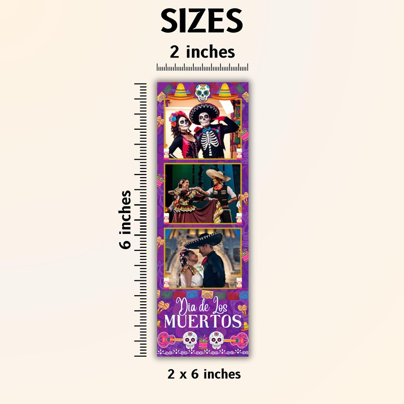 Dia De Los Muertos Photo Booth Template | Editable Day of the Dead ...