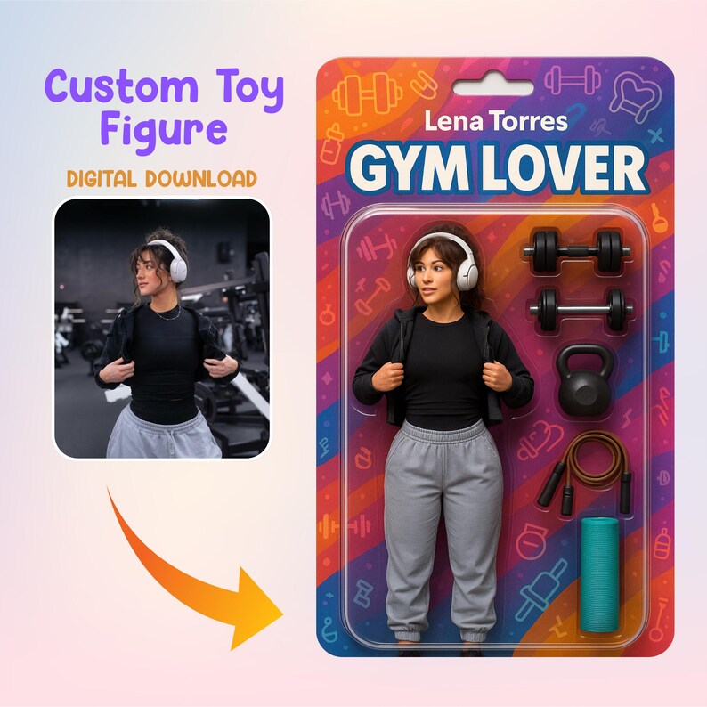 Custom Toy Figure Digital, Custom Action Figure, Personalized Action ...