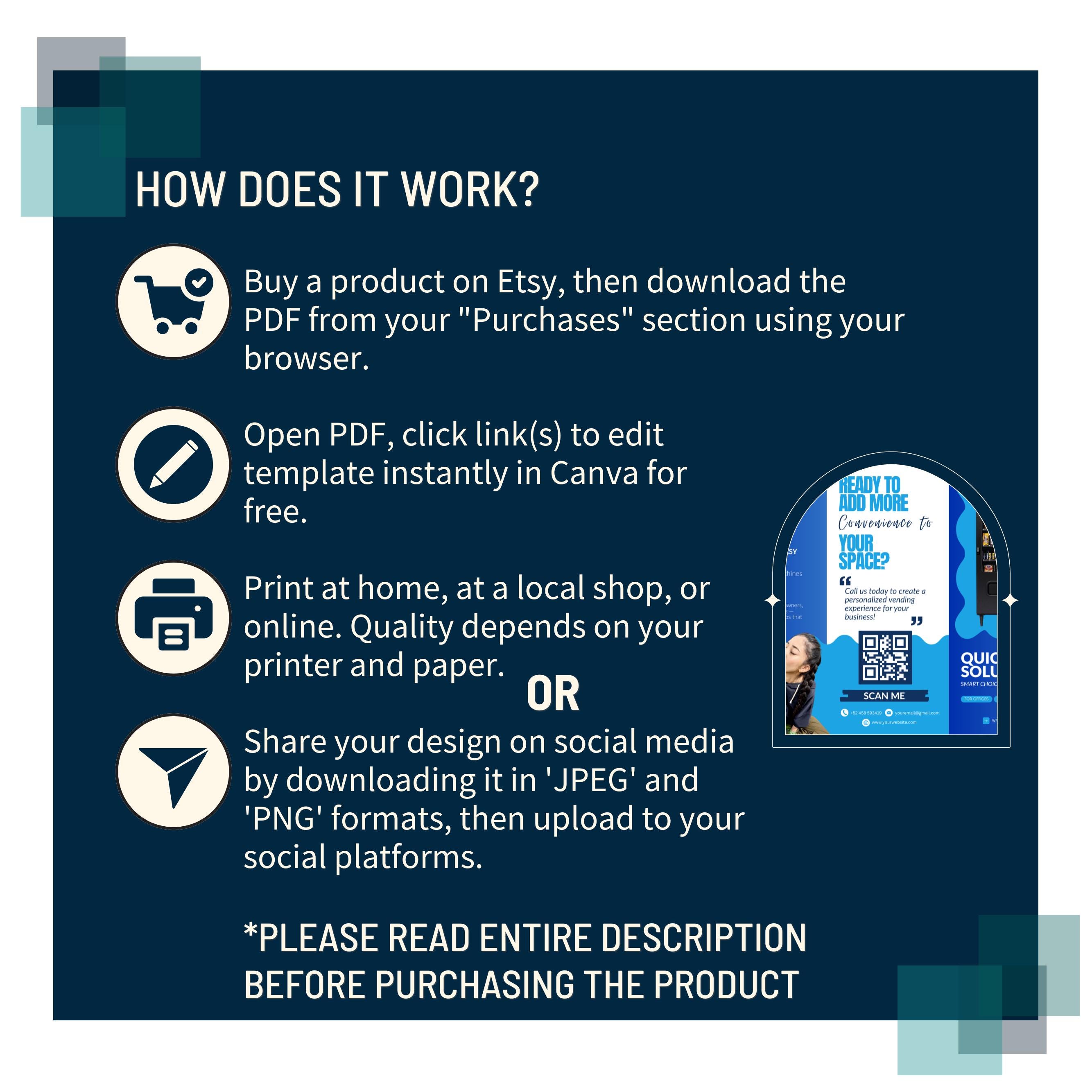 Vending Machine Brochure Business Template, Vending Machine Trifold ...