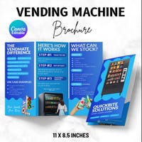 Editable Vending Machine Flyer, Vending Business, Vending Machines ...