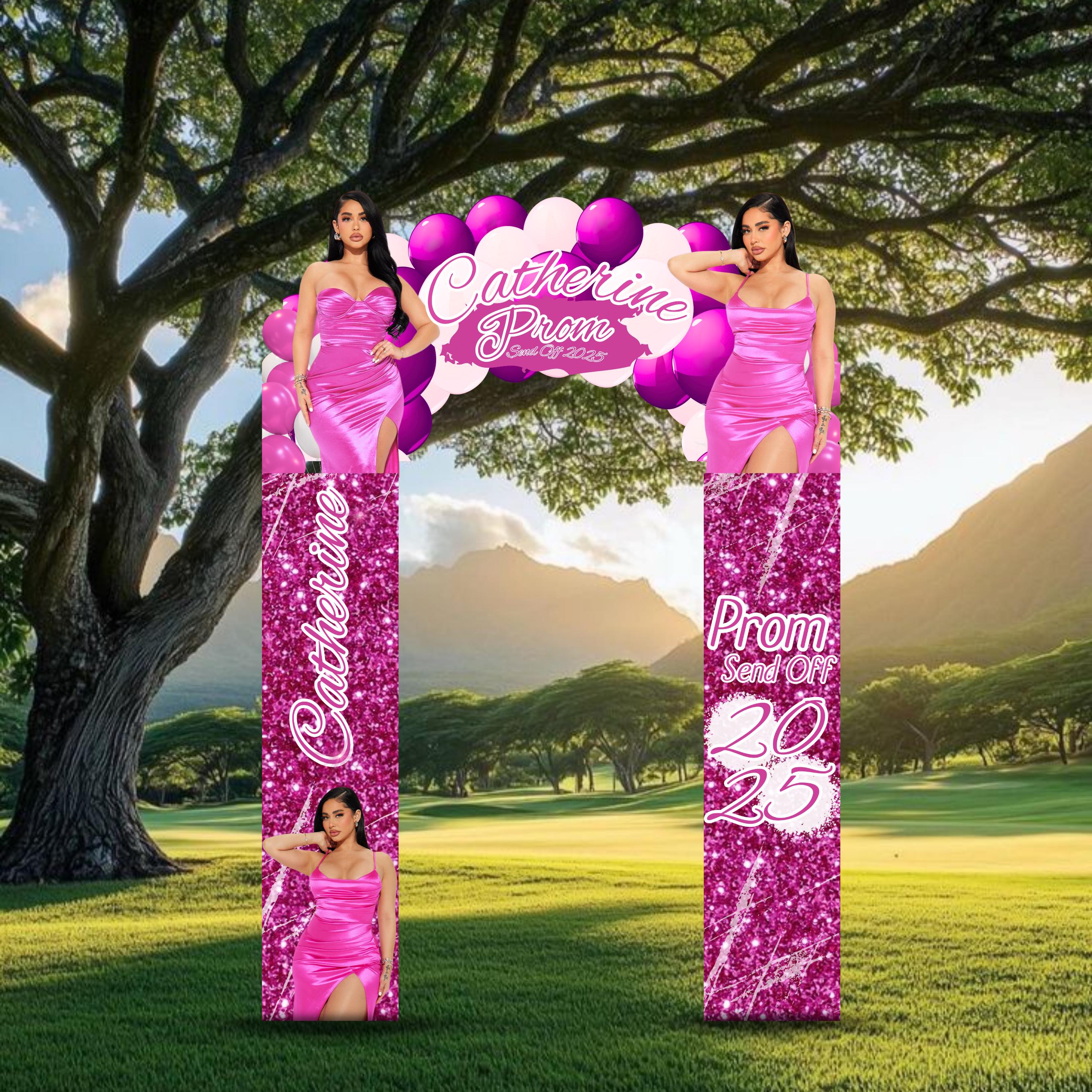 Prom Entrance Arch Template, Prom Send off Arch, Prom Party Decor, Prom ...