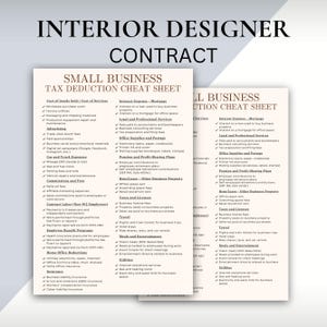 Tax Deduction Sheets, Business Tax Deductions,tax Deduction Tracker ...