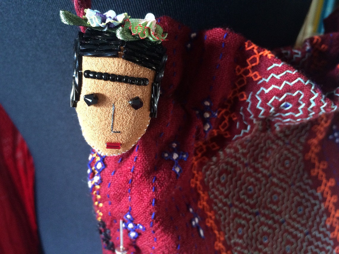 Frida Kahlo Inspired Pin Frida Inspired Pin Frida Kahlo - Etsy