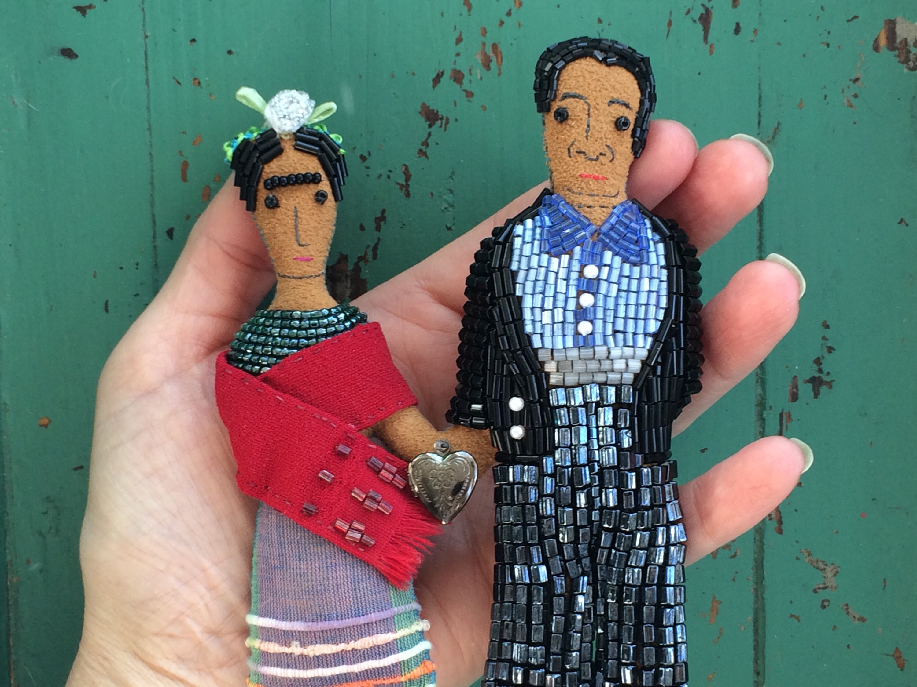 Nina's Frida Kahlo & Diego Rivera Mexican Tin Shrine Nina's Frida Kahlo ...