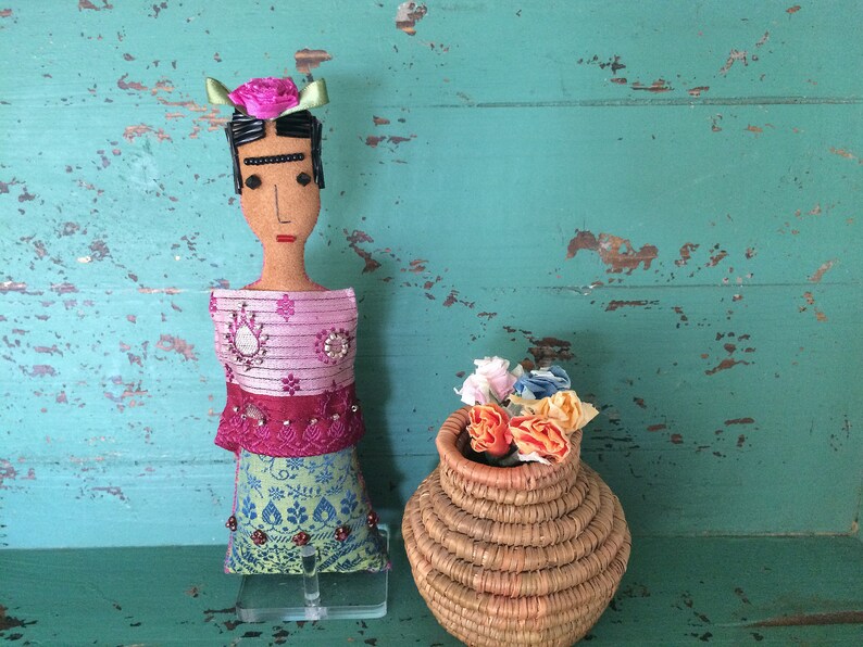 Nina's Frida Kahlo Doll Nina's Frida Doll Folk Art - Etsy