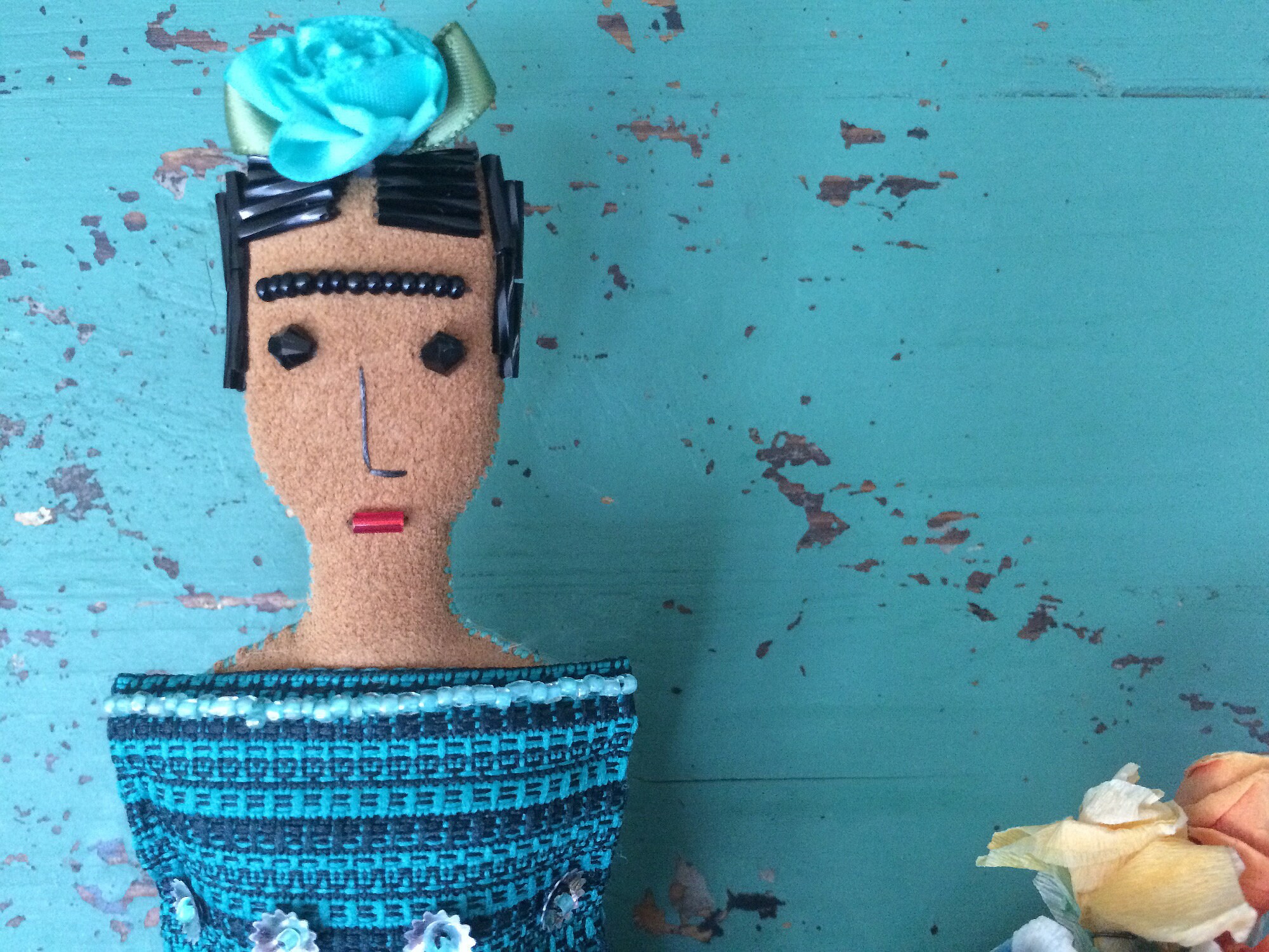 Nina's Frida Kahlo Doll Nina's Frida Doll Folk Art Doll Mexican Art ...