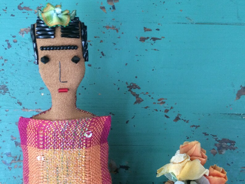 Nina's Frida Kahlo Doll Nina's Frida Doll Folk Art - Etsy