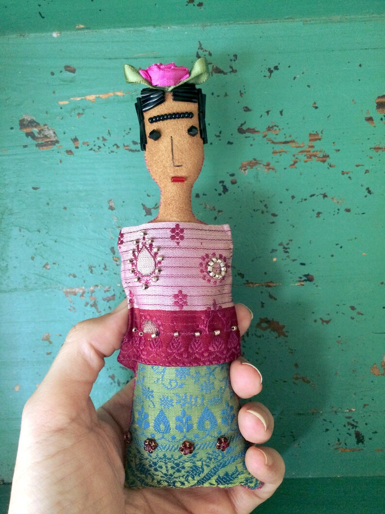 Nina's Frida Kahlo Doll Nina's Frida Doll Folk Art - Etsy