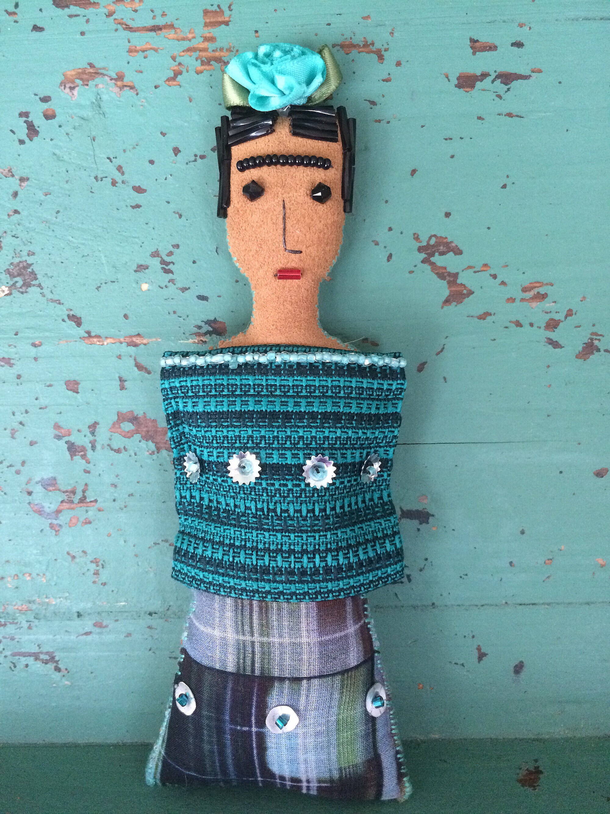 Nina's Frida Kahlo Doll Nina's Frida Doll Folk Art Doll Mexican Art ...