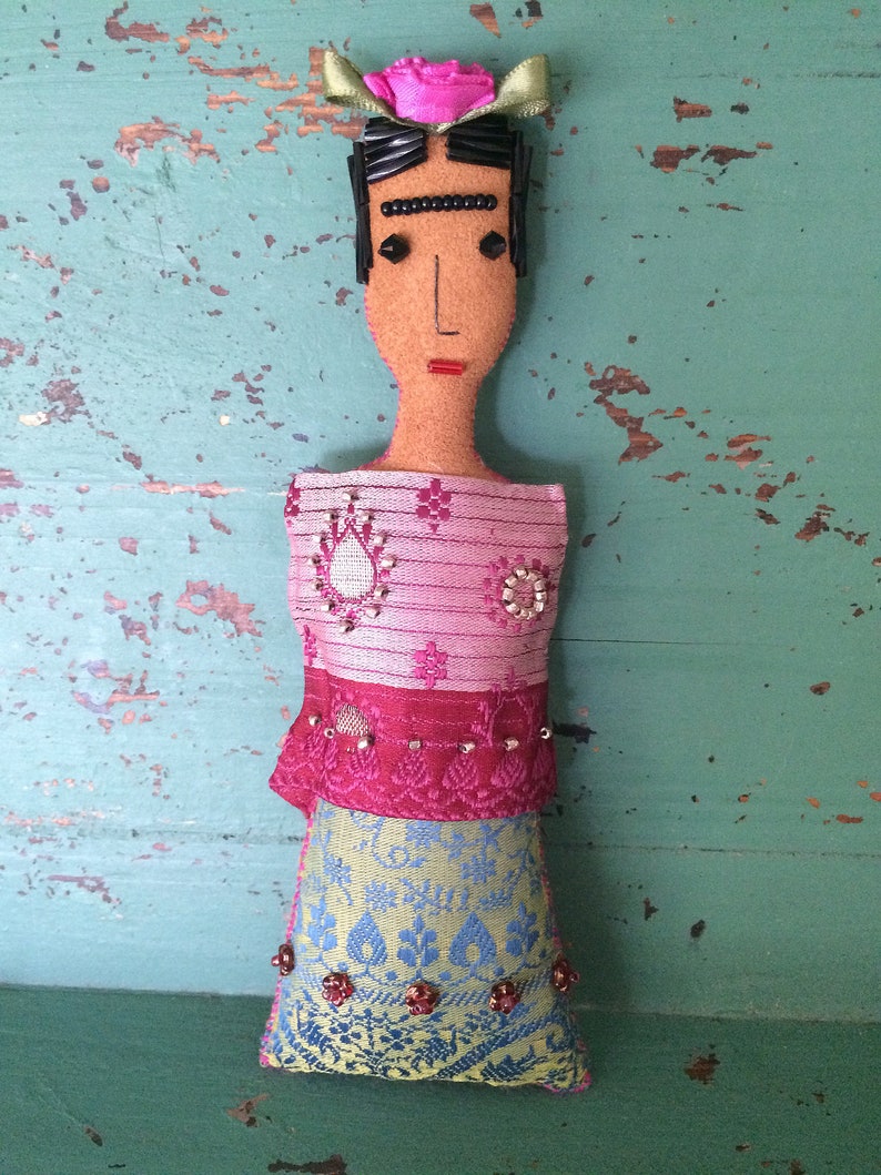 Nina's Frida Kahlo Doll Nina's Frida Doll Folk Art - Etsy