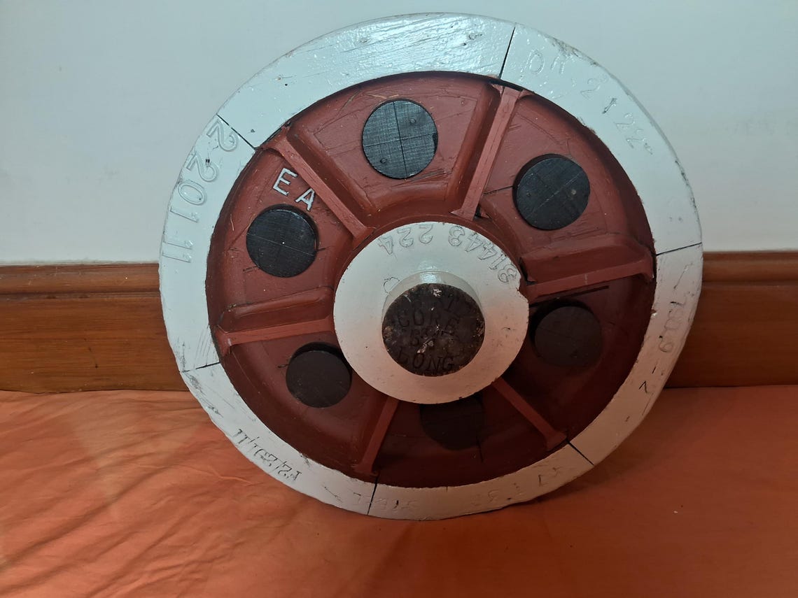 Antique (restored) Sand Casting Foundry Mould Gear Belt Wheels Cog ...