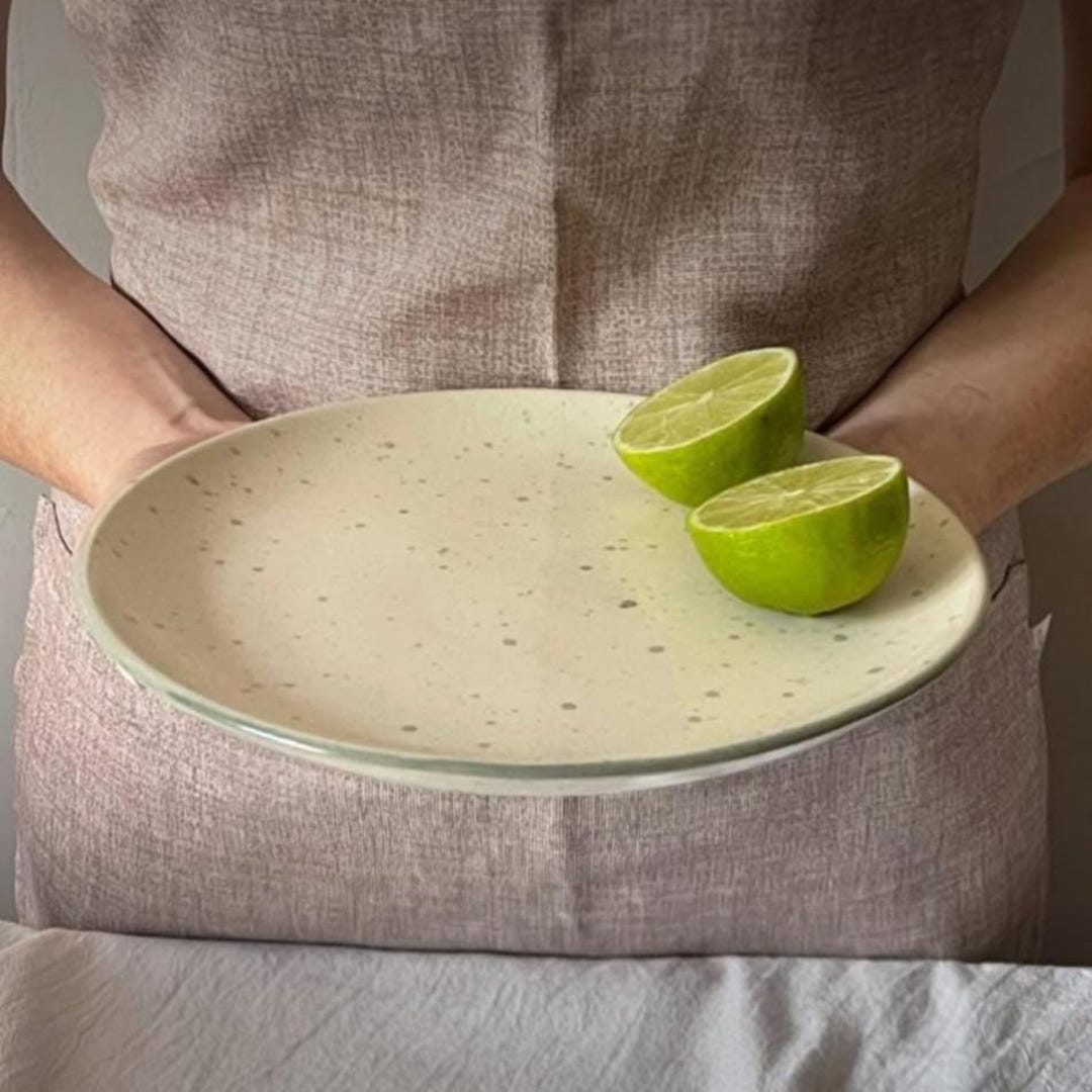 Handmade Ceramic Plate, Pottery Plate for Everyday, Unique Dinnerware ...