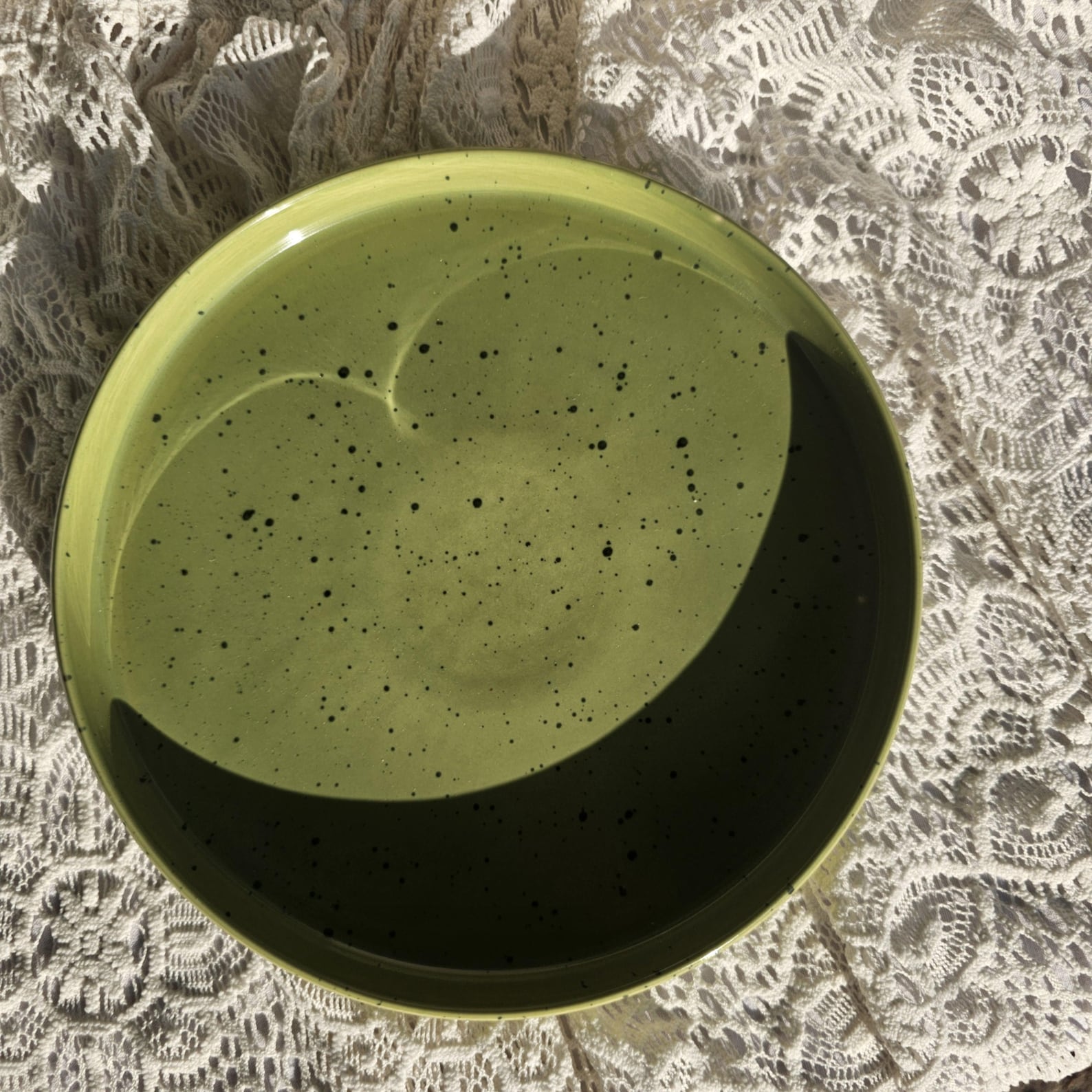 Ceramic Plate With Unique Side Rim , Pottery Plate, Handmade Ceramic ...