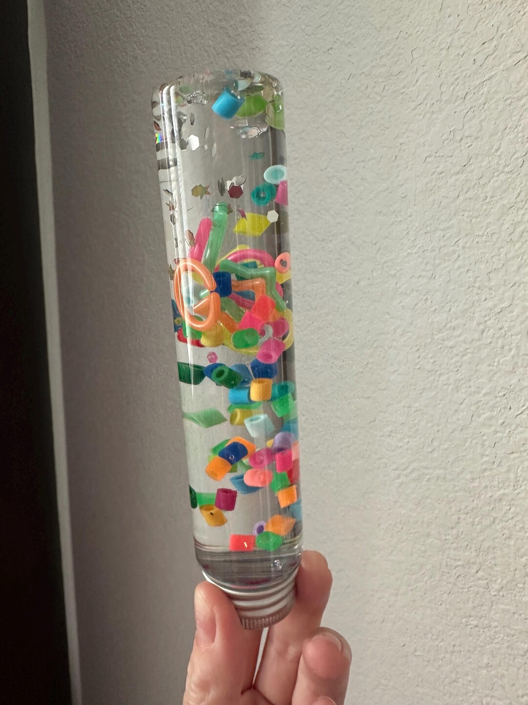 Colors and Shapes Sensory Calming Tube, Stress Relief Fidget - Etsy