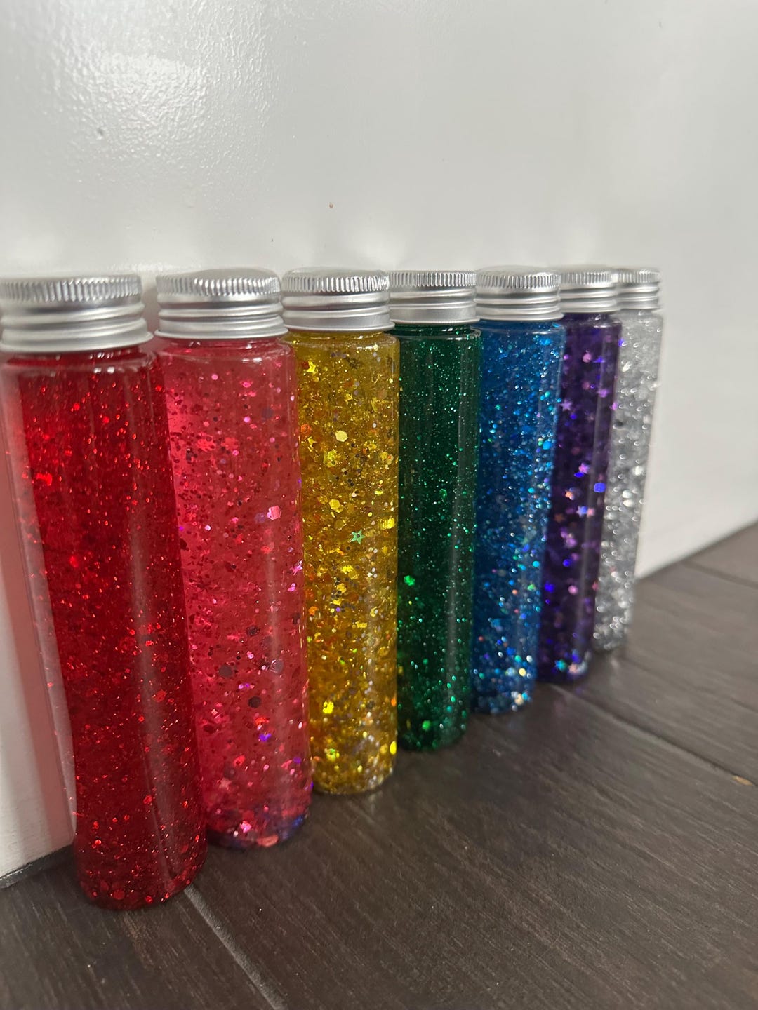 Rainbow Glitter Sensory Tubes, Calming Fidget Toy, Classroom Gift - Etsy