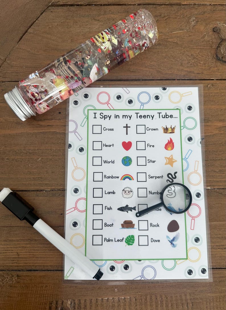 I Spy Bible Activity Pack - Etsy