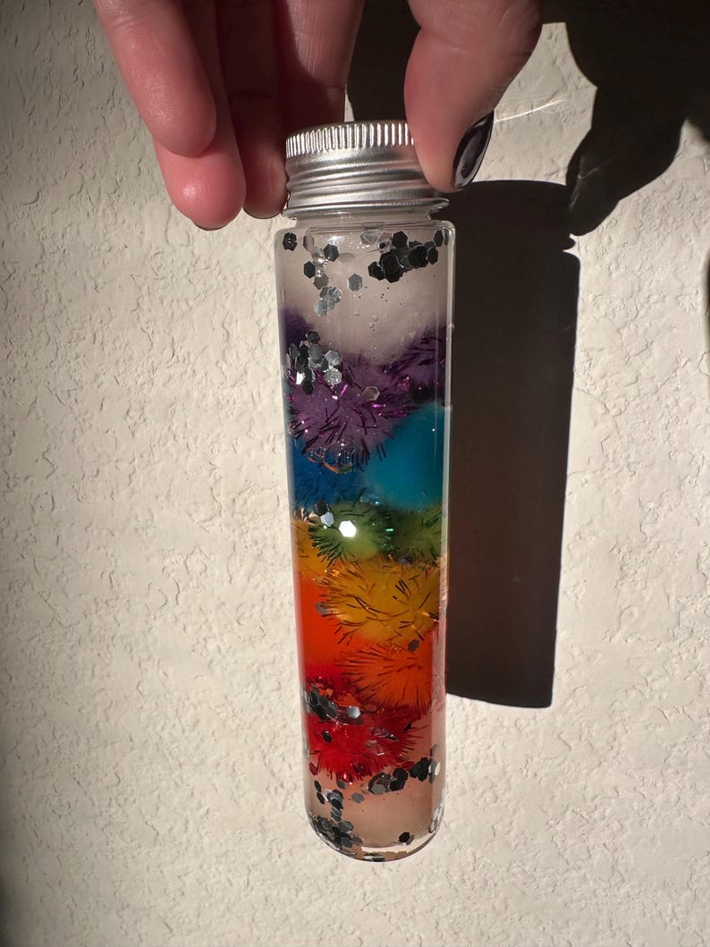 4 Seasons Sensory Tubes Calming Bottles, No Mess, Stress Relief, Fidget ...