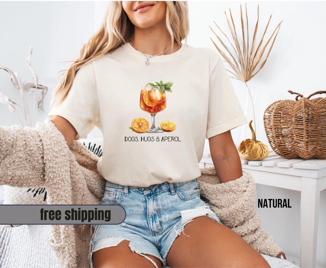 Aperol Shirt, Aperol T-shirt, Holy Aperoli, Aperol Spritz, Dogs Hugs ...