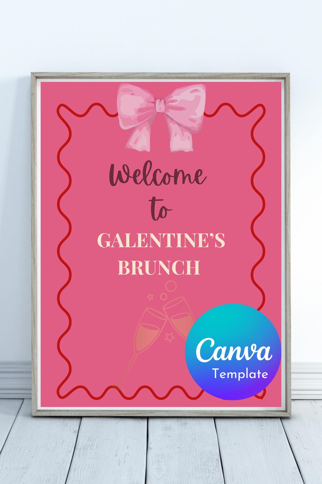 Galentine's Day! 24 X 36 In. Poster |digital Canva Template for ...