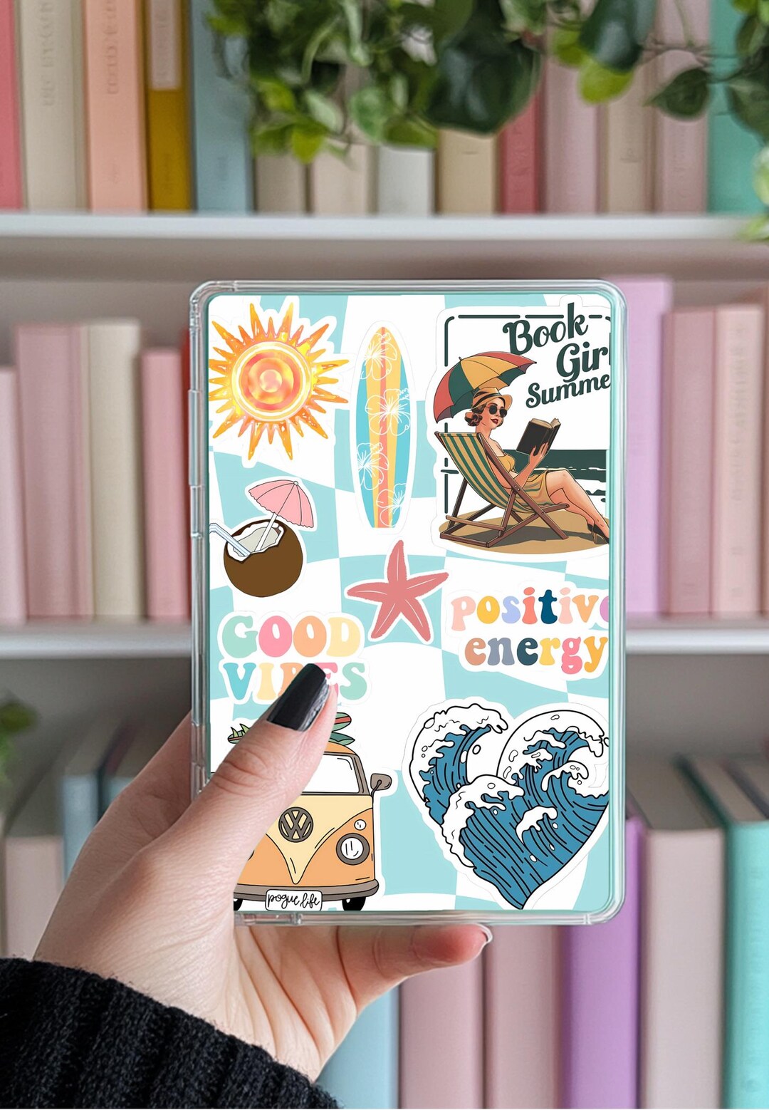 Kindle Insert Summer Reading Beach Vibes , Paperwhite, Oasis, Colorsoft ...