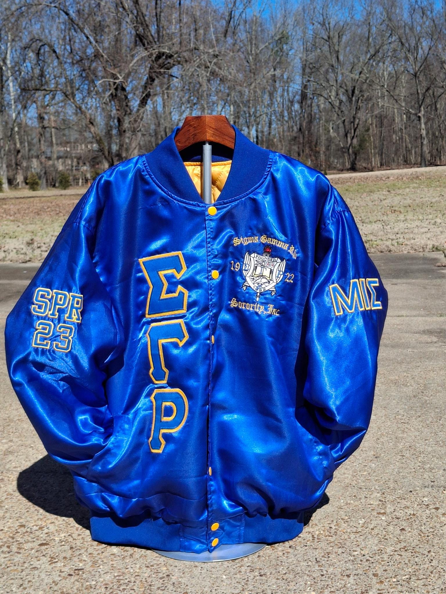 Sigma Gamma Rho Custom Satin Line Jacket - Etsy