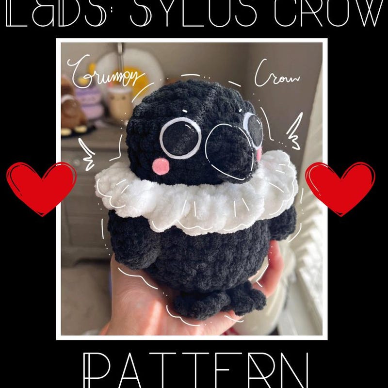 Crow Plush Pattern - Etsy