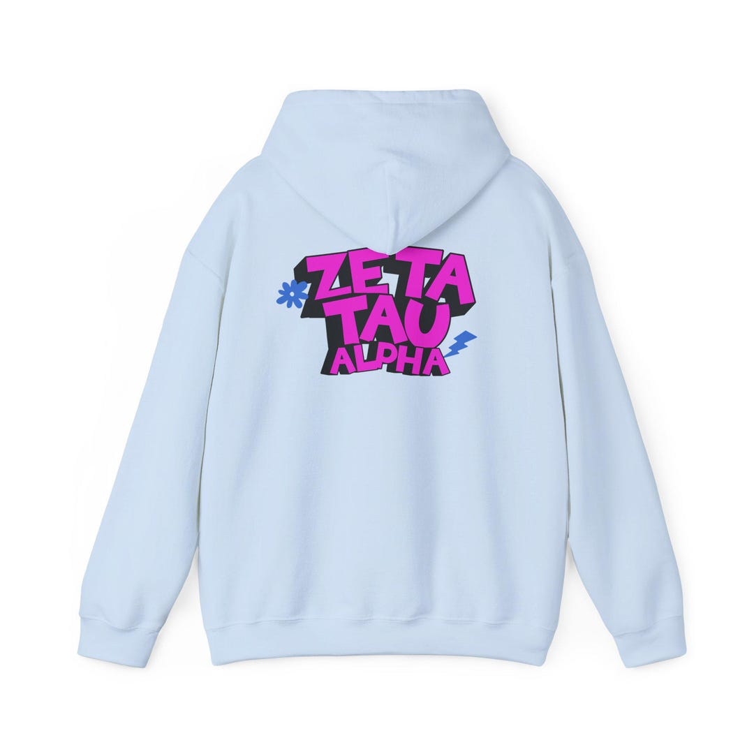 Zeta Tau Alpha Sorority Flower Hoodie Greek Life Sweatshirt, Sorority ...