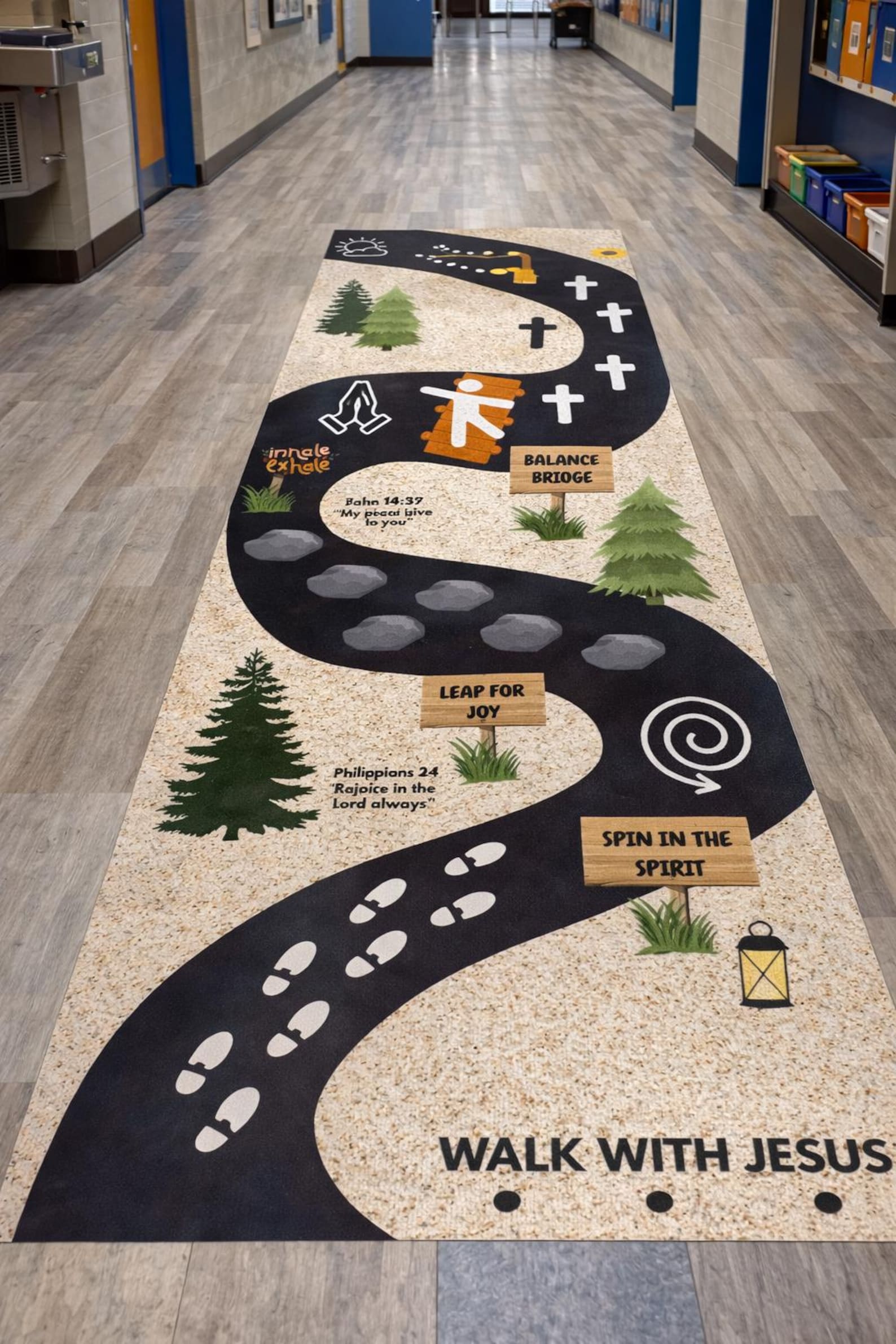 Portable Walk With Jesus Sensory Movement Path, Catholic Christian ...