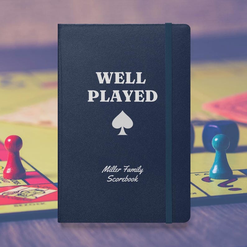 Personalized Family Game Scorebook: Custom Board Game Night Gift - Etsy