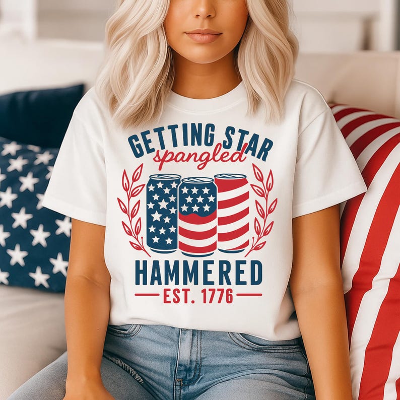 Getting Star Spangled Hammered Png, 4th of July Png, Fourth of July Png ...